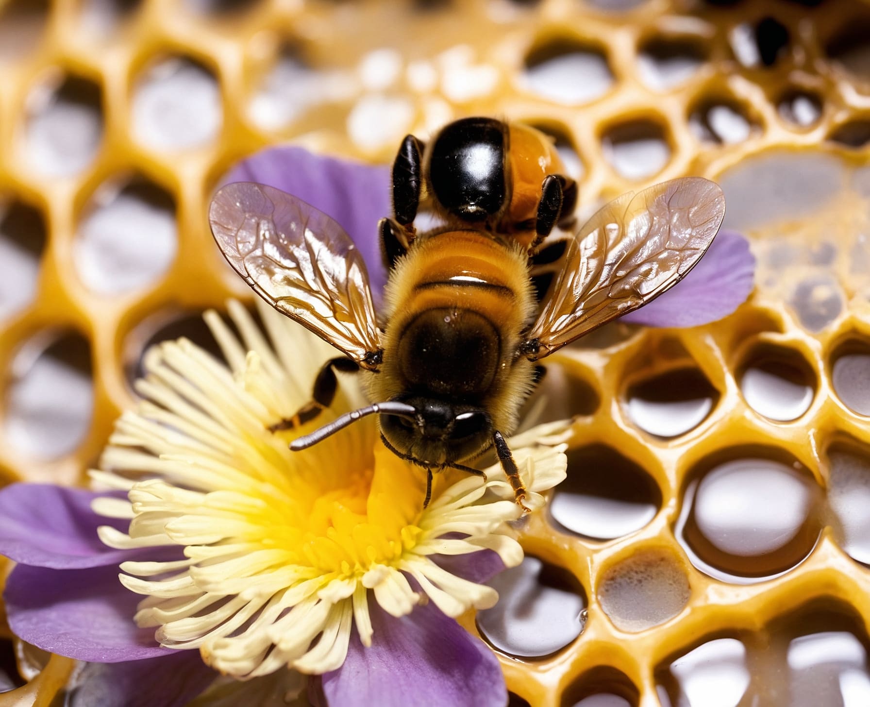 Miel Pura de Enjambre Abeja Negra